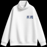 China Reversible Mock Neck Oversized Long Sleeve T-Shirt with 3D Printing Custom Logo for sale