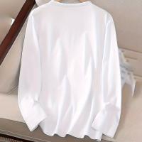 China Spring Women Tops  165CM - 180CM Autumn Long Sleeve Top Customization LOGO for sale