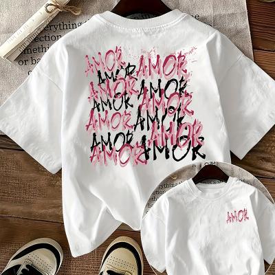 China Double-sided printed short sleeves t-shirt popular in Europe and America factory-made cotton shirt for sale