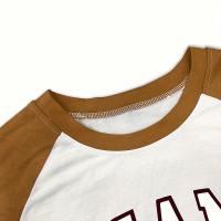 China Vintage Print Cotton Long Sleeve T Shirt Embroidery Cotton  Polo T Shirt for sale