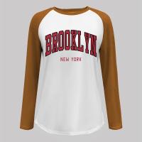 China Relaxed Style Long Sleeve Crew Neck T Shirt Gradient Color Round Neck Long Sleeve Top for sale
