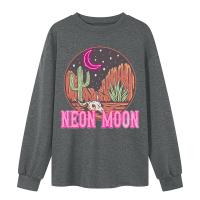 China Custom Logo Women's Pullover Sweatshirt with Round Neck for Fall/Winter Season for sale
