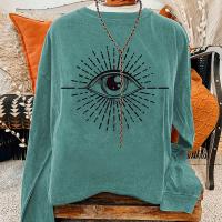 China Casual Style  Women Tops High Street  Washable  Cotton Long Sleeve Shirts 64.5cm for sale