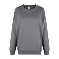 China Women's Oversized Custom Cotton Long Sleeve T-Shirt Round Neck Pullover Shirt for sale