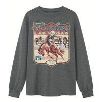 China Casual Style Long Sleeve T-Shirt with Straight Hemline for Daily Wear in Fall/Winter Season for sale