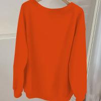 China Halloween-style V-neck Fleece Sweatshirt with Unique Print and Regular Fit for Women for sale
