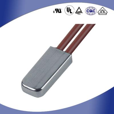 China 120V 12A  Contact Type Normally Closed Bimetal Thermal Switch With Custom Cable for sale