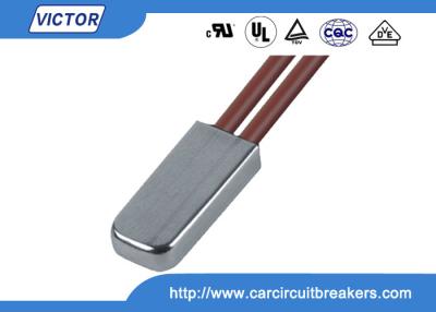 China Bimetal Thermal Switch With Custom Cable, Stripped Avaliable 8A 240V for sale