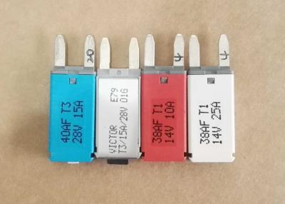 China Automotive Thermostatic Switch Manual Reset DC Circuit Breaker Metal Body 5A 28Vdc for sale