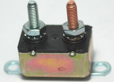 China 50A 12V - 24V DC Bimetal Temperature Switch Automatic Circuit Breaker Manual for sale