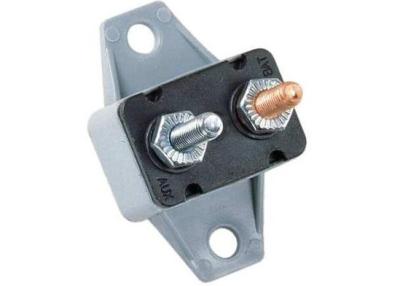 China Motor Bimetal Temperature Switch 5Amp - 50Amp 12V - 24V Dc Circuit Breaker Metal Body for sale