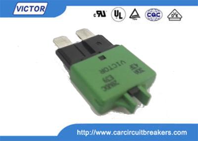 China 5A 7.5A 10A Manual Reset Blade Fuse Circuit Breaker Single Pole for sale