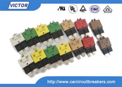 China Automatic / Manual reset circuit breaker Metal Body 20Amp 28V DC for sale