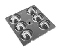 China Optical Stable PC 5050 LED Lens Portable Moistureproof 75x160 Degree for sale