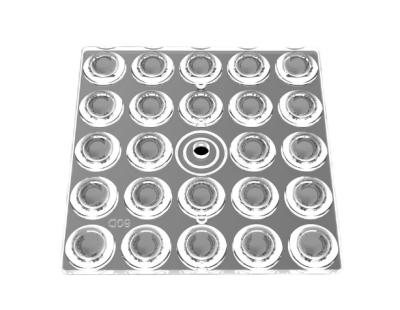 China CE Lightweight LED Lens Array Transparent 60 Degree For Floodlighting for sale