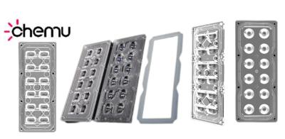 China 2x6 In1 5050 LED Street Light Lens 173x71mm IP65 3000K 4000K for sale