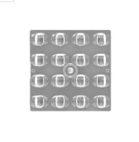 China Practical 3030 Optical LED Lens , 50x50MM Plastic Square Light Lens for sale