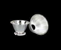 China High Efficiency 98% LED Light Reflector with CREE CXA1820 LES 12 Support and Aluminium+PC COB LED Lens for sale