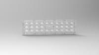 China SMD 3030×4 LED Module Lens 70 Degree Beam Angle with Gasket PCB for Outdoor Flood Light for sale
