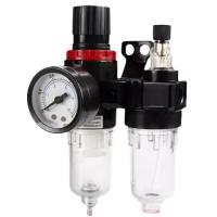 China Diesel Fuel Air Compressor Clean Lubrication Glass Bottle Adjuster Processor 12V 150PSI for sale