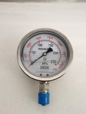 China Digital Pressure Detector Gauge for Liquid Oil Water Gas - 0-100 PSI Range with Industrial Thread Connection for sale