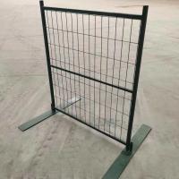 China Powder Coated Portable Galvanized Canada Temporary Fence Panels 50mmx100mm Hole Size for sale