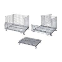 China 1200*1000*890 mm 50*50*5.8 capacity loading 1000kgs Wire Mesh Cage for Warehouse Storage for sale