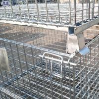 China 1200*1000*890 mm 50*50*5.8 capacity loading 1000kgs Wire Mesh Cage for Warehouse Storage for sale