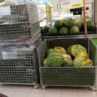 China 1200*1000*890 mm 50*50*5.8 capacity loading 1000kgs Wire Mesh Cage for Warehouse Storage for sale