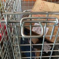 China Heavy Duty Industrial Metal Stackable Wire Mesh Pallet Cage Foldable Steel Mesh Box Pallet for warehouse for sale