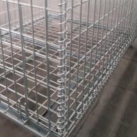 China Industry Welded Portable Stacking Folding Metal Logistic Steel Security Cage Wire Mesh Container for sale