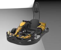 China Kids Electric Go Kart with 4 Wheels , Single Hydraulic Disc Brake Pedal Go Kart for sale