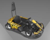 China 750w Adult Mini Go Kart , Pedal Karting Electric Go Kart For Kids for sale