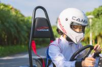 China 48V 50Ah Lithium Battery Operated Go Kart Max 80km/H Belt Drive for sale