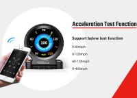 China Universal 52mm OBD2 Digital Speedometer With LCD Screen for sale