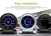 China Cammus Auto Gauge Tachometer Rose Gold OBD2 Turbo Boost Gauge for sale