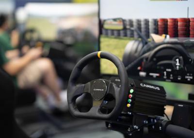 China Cammus Servo Motor Manual Steering Wheel PC Game Driving Simulator for sale
