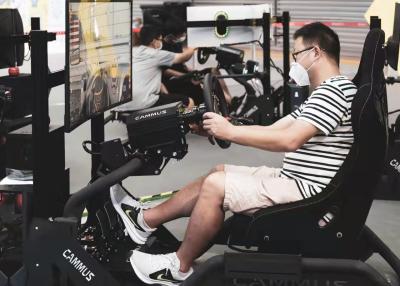 China 15Nm Servo Motor Sim Racing Simulator Cockpit with 3 adjustable pedals for sale