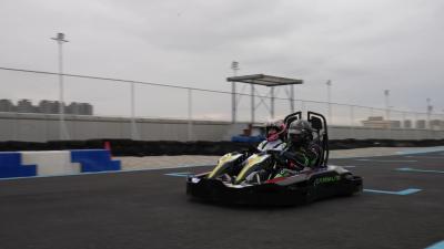 China Kids Adults 50Ah Racing Electric Powered Go Kart Belt Differential Drive 80km/h for sale
