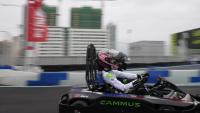 China Racing Electric Pedal Powered Go Kart 8 Levels Adjustment Single Motor for sale