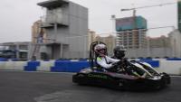 China Racing Electric Pedal Powered Go Kart 8 Levels Adjustment Single Motor for sale
