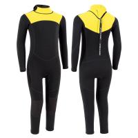 China Kids 2mm Neoprene Wetsuit Long Sleeves Back Zipper Swimming Diving Fullsuit for sale