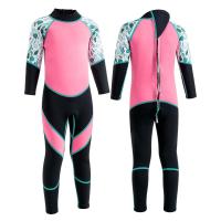 China Kids 2mm Neoprene Wetsuit Long Sleeves Back Zipper Swimming Diving Fullsuit for sale