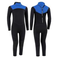 China Kids 2mm Neoprene Wetsuit Long Sleeves Back Zipper Swimming Diving Fullsuit for sale