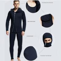 China 3mm Navy Neoprene Wetsuit for Men High Elastic Durable Flat Lock Stitched S-5XL for sale