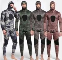 China Unisex Neoprene Camouflage Wetsuit 3mm for Diving Swimwear with Cap OEM Custom Colors for sale