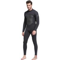 China 3mm Neoprene Wetsuit for Men High Elastic Diving Surfing Suit Flat Lock Stitch for sale