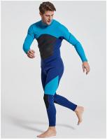 China 3mm Neoprene Wetsuit for Men High Elastic Diving Surfing Suit Flat Lock Stitch for sale