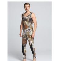 China 5mm High Elastic Camo Neoprene Spearfishing Wetsuit with Hoodie S-2XL for sale