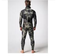 China 5mm High Elastic Camo Neoprene Spearfishing Wetsuit with Hoodie S-2XL for sale